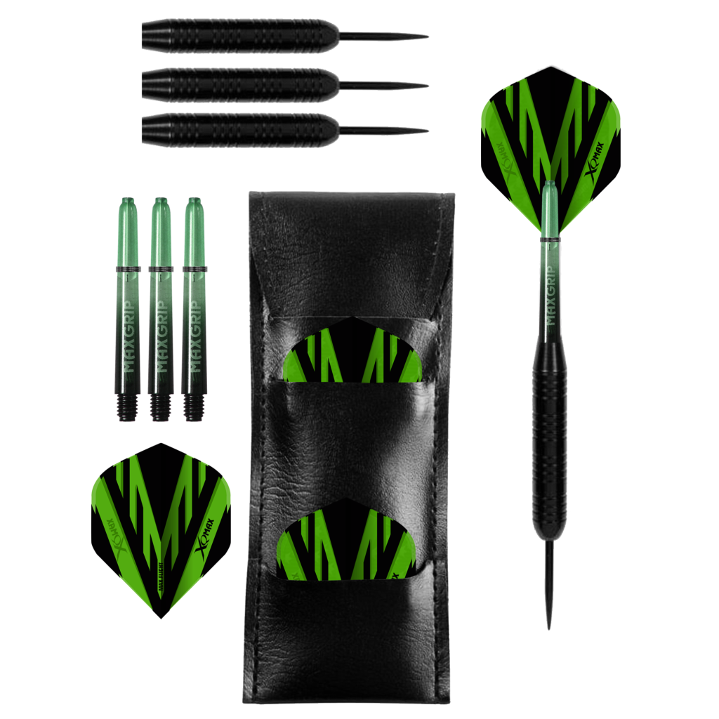 COATED 23 GRAMS STEEL DART SET BLACK – XQ Max Darts COATED 23 GRAMS STEEL DART SET BLACK – XQ Max Darts